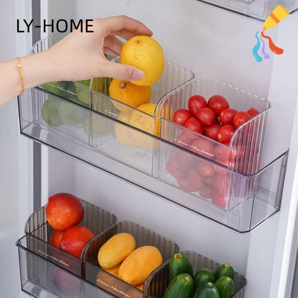 LY-HOME Fridge Organizer Rack, Deepen Fridge Side Door Refrigerator ...