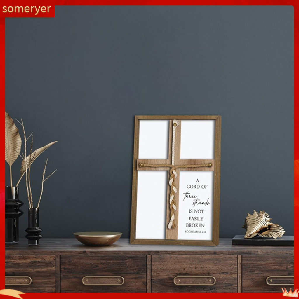 someryer| Unity Rope Sign with Wooden Frame Three Strands Cord Ornament ...