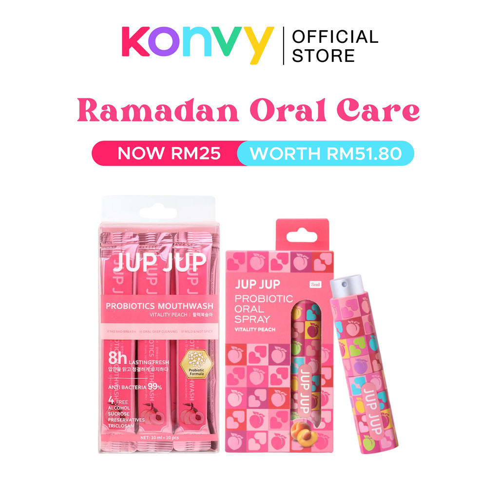 Ramadan Oral Care (JUP JUP Probiotics Mouthwash + Probiotic Oral Spray ...
