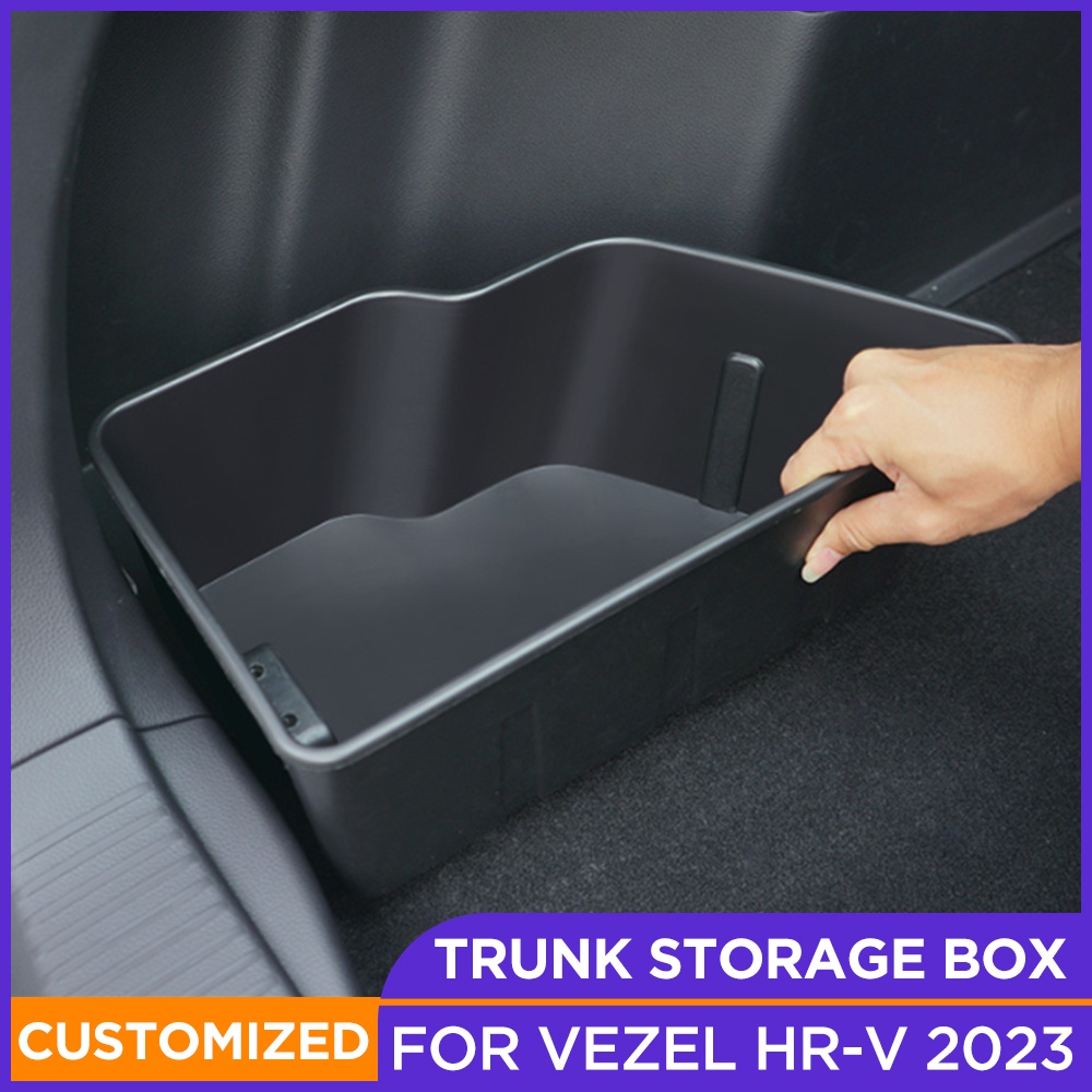 Rear Trunk Side Storage Box For Honda VEZEL HRV 2022 2023 Inner Trunk ...