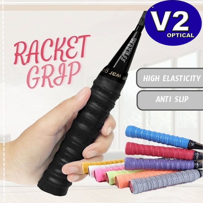 Badminton Grip Anti-Slip Tape Absorbent Sweat Racket Grip Multi-use Handle Grip Squash Band ...
