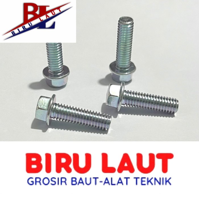 (Package Contains 20 pieces) M6 block bolts Length 2cm key 8/ Flange ...