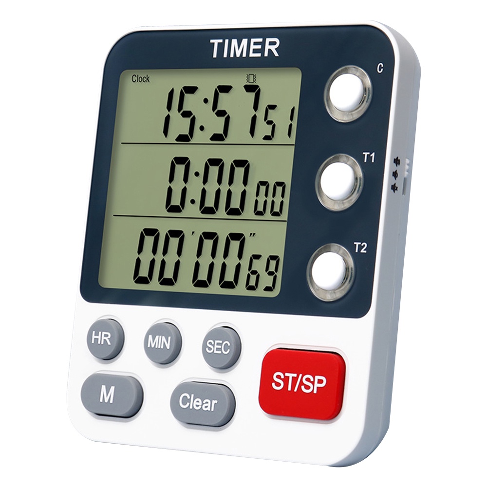 DIYMORE Digital Dual Kitchen Timer 3 Channels Count UP Down Timer ...