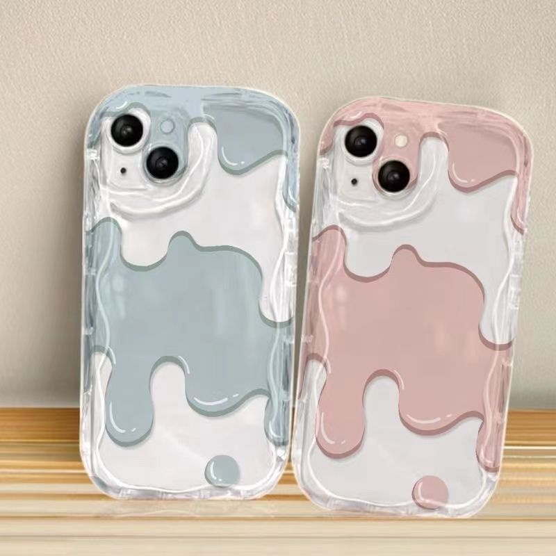 Melted Cream Phone Case Compatible for iPhone 15 11 14 Pro 12 13 Mini ...