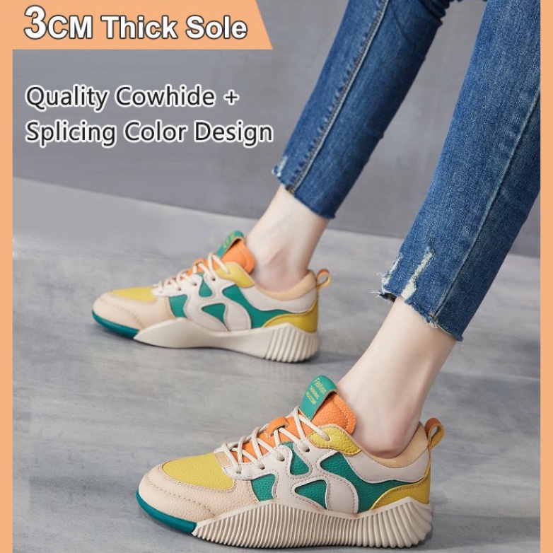 【NEW】New Arrival Women's Vintage Color Block Shoes for Fall | Shopee ...