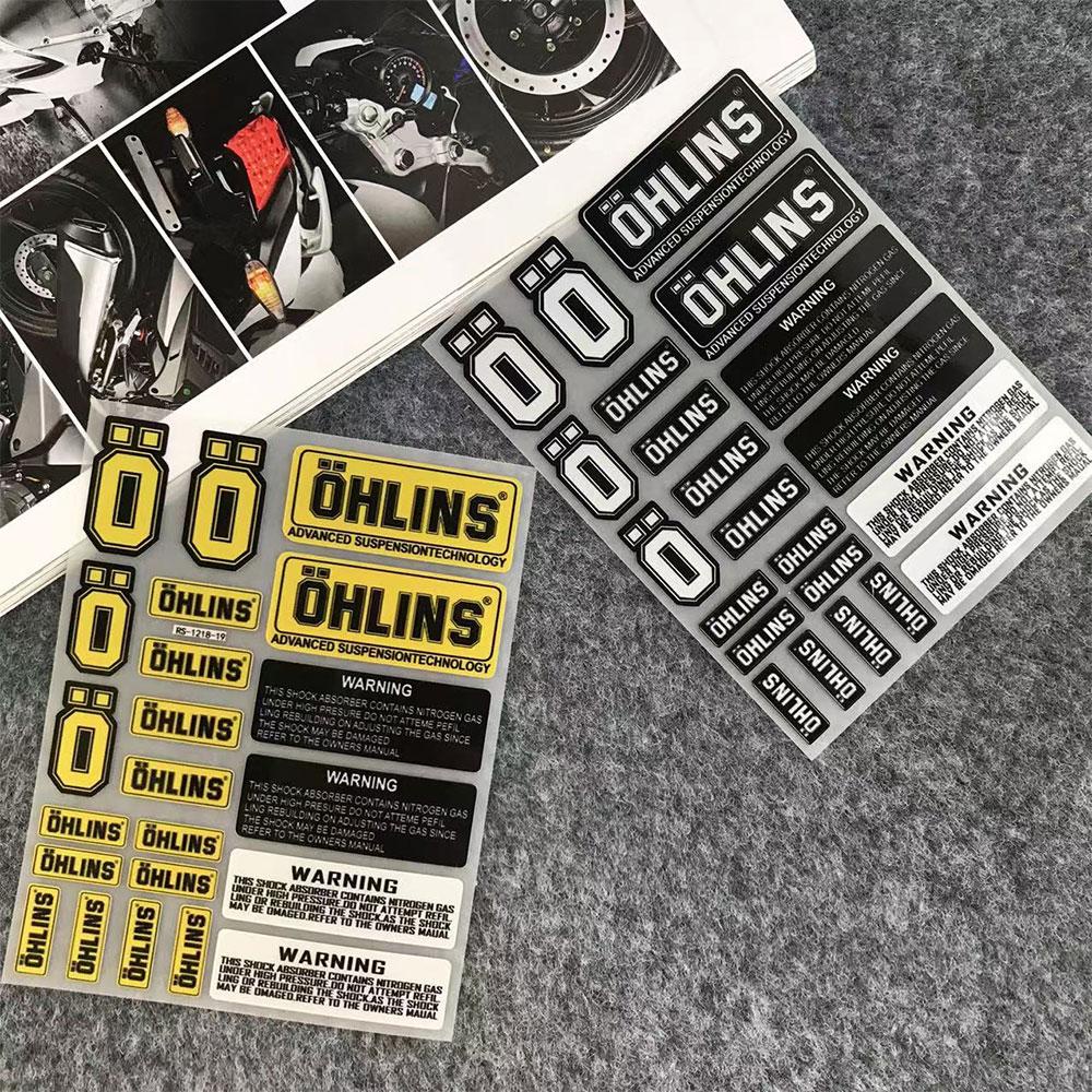 Ohlins sticker - Ohlins sticker replacement, Transparent, 1 sets ...