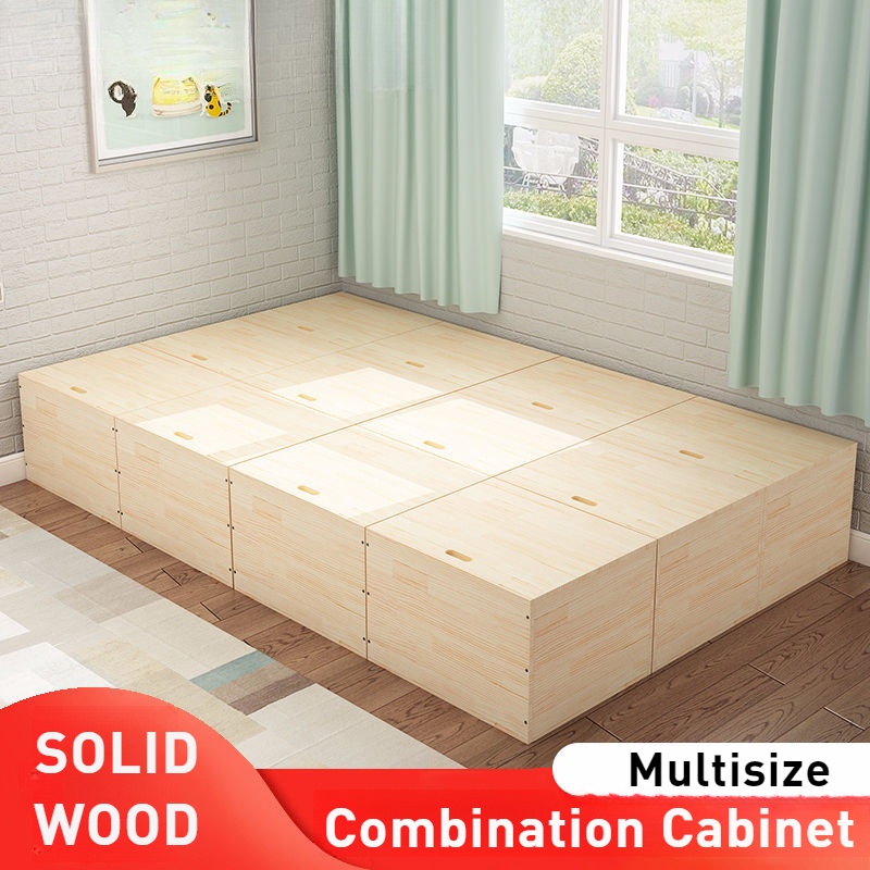 Solid Wood Tatami Wooden Box with Bed Box Storage Box Customized ...