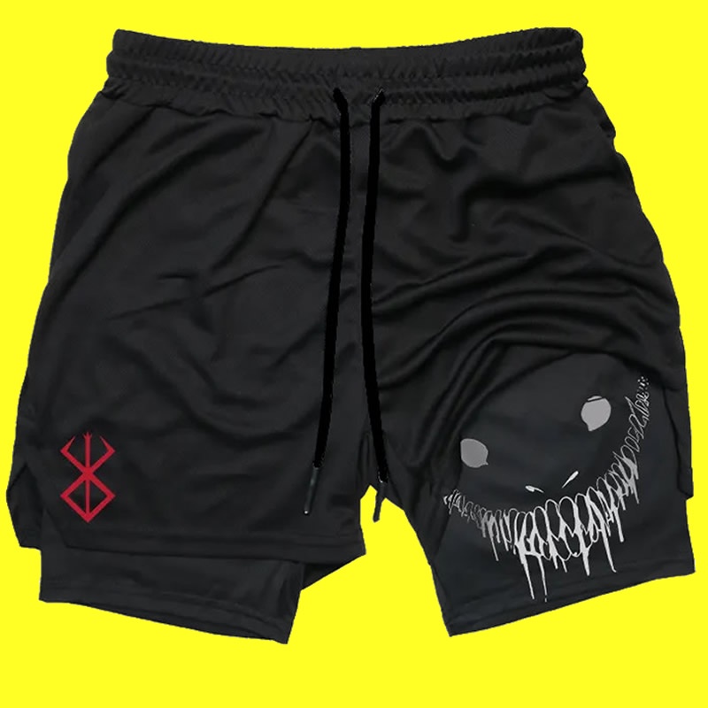 Berserk Athletic Compression Shorts for Men 2 in 1 Performance Gym ...