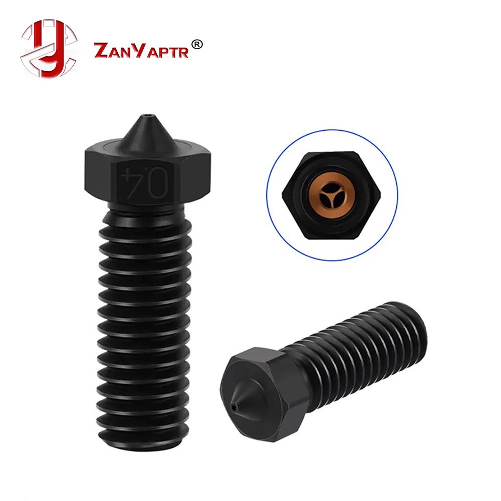 High Flow Clone Nozzles Volcano CHT Nozzle 500°C Hardened Steel for 3D ...