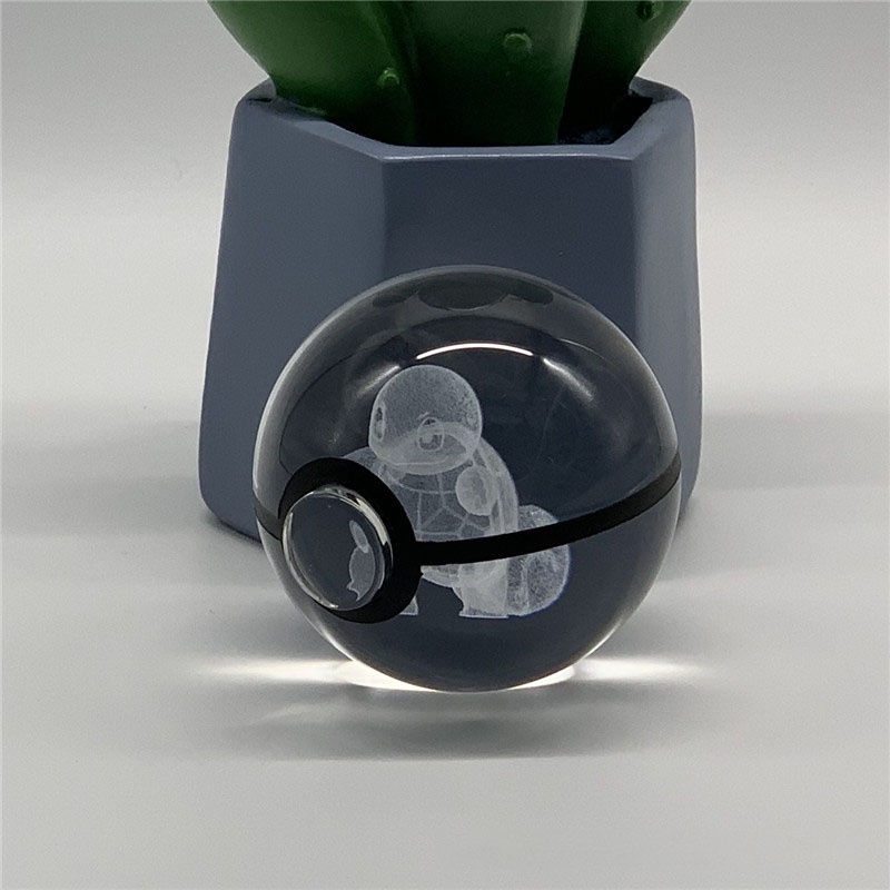 LED Light 3D Pokemon Crystal Ball Night Lamp Toy Mewtwo Pikachu ...