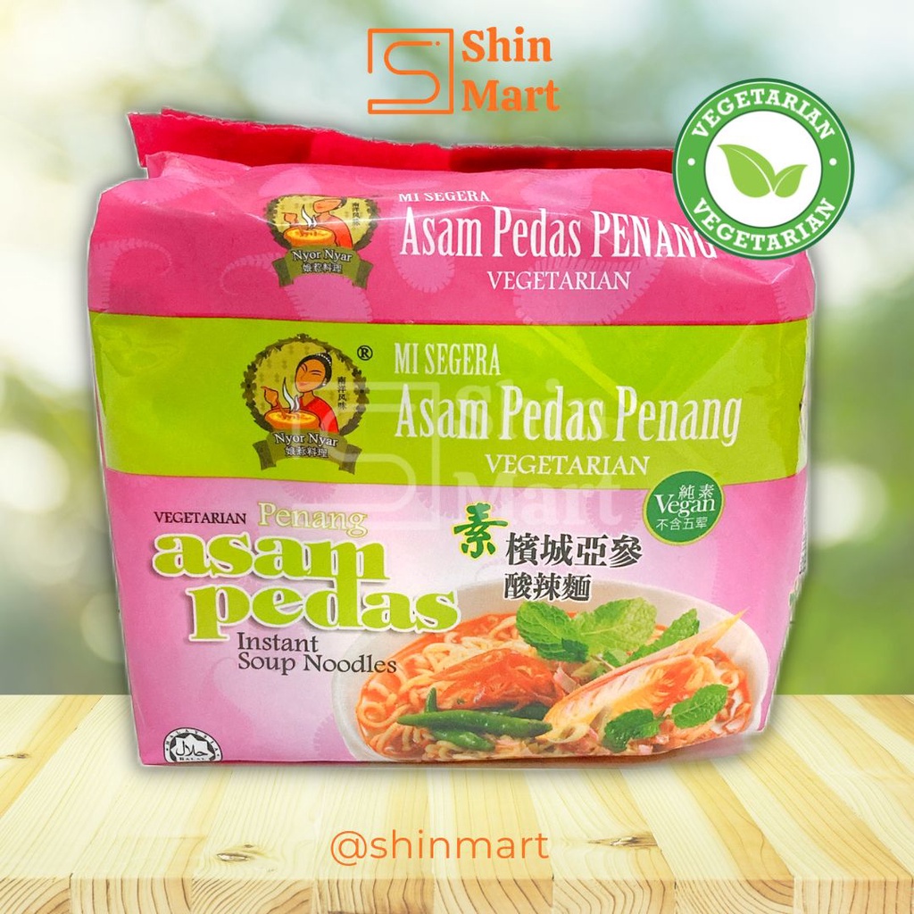 【EXP 03/2025】槟城亚参酸辣面 (素食) Nyor Nyar Mi Segera Asam Pedas Penang ...