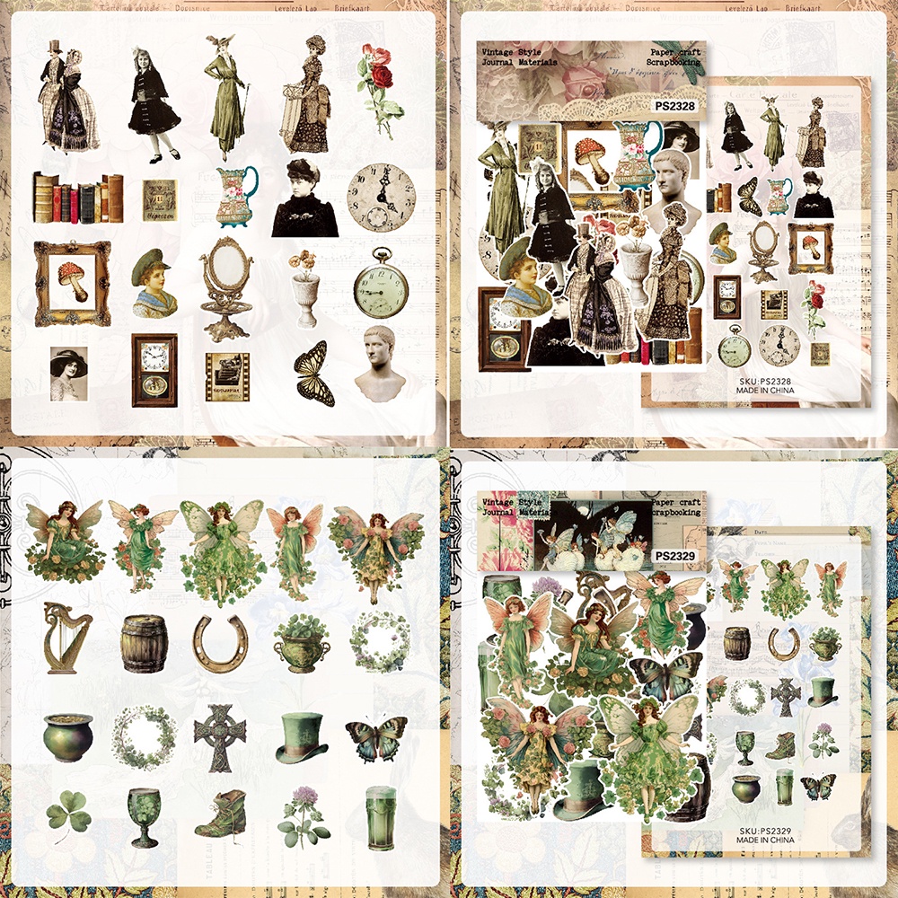 40Pcs Creative Christmas Sticker DIY Journal Handbook Decoration ...