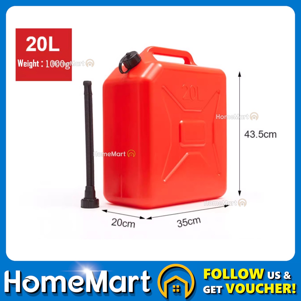 Tong Minyak Petrol Spare Fuel Tank Bottle Petrol Gasoline Oil Tank ...