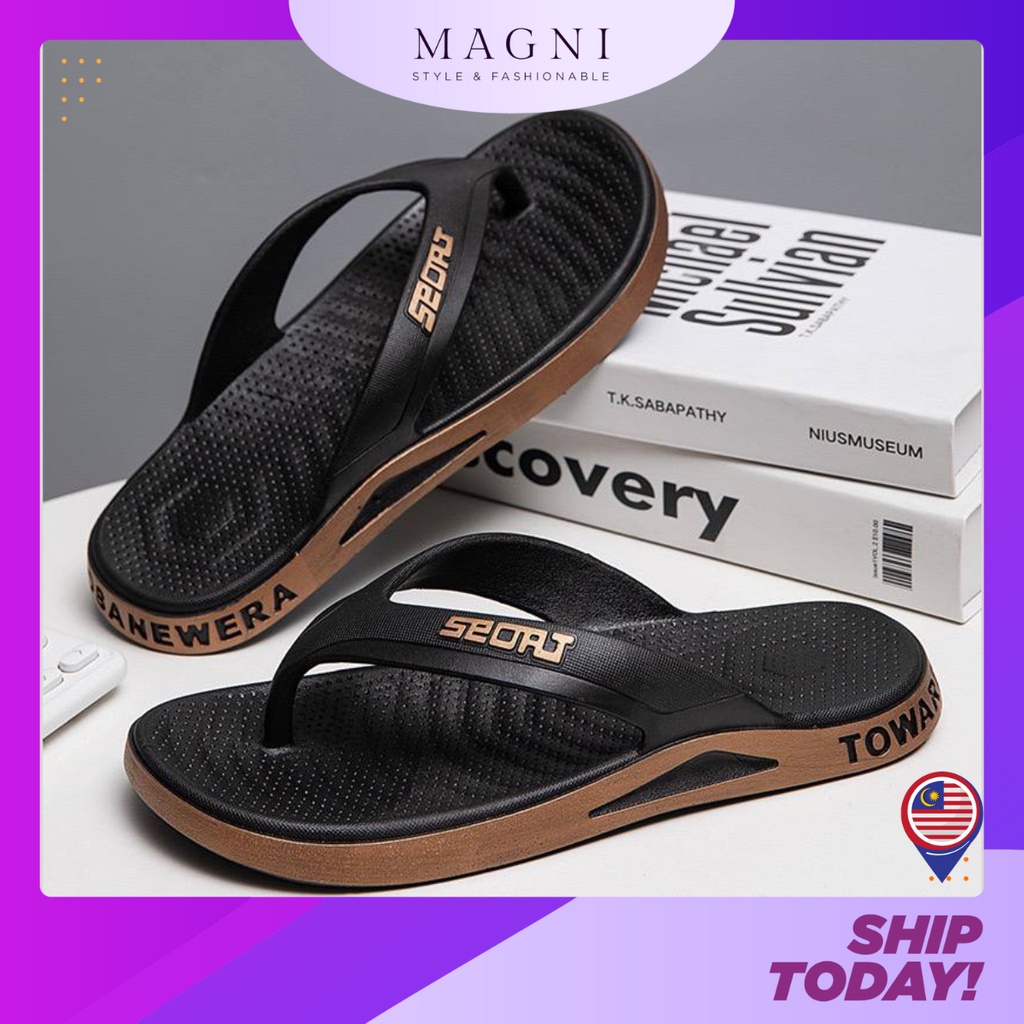 Ready stock men women slippers men slippers female sandals | Shopee ...