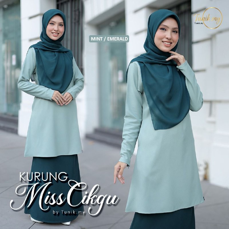 TUNIK.my BAJU KURUNG MISS CIKGU UNIFORM MINIMAL IRON PART 1 MUSLIMAH ...