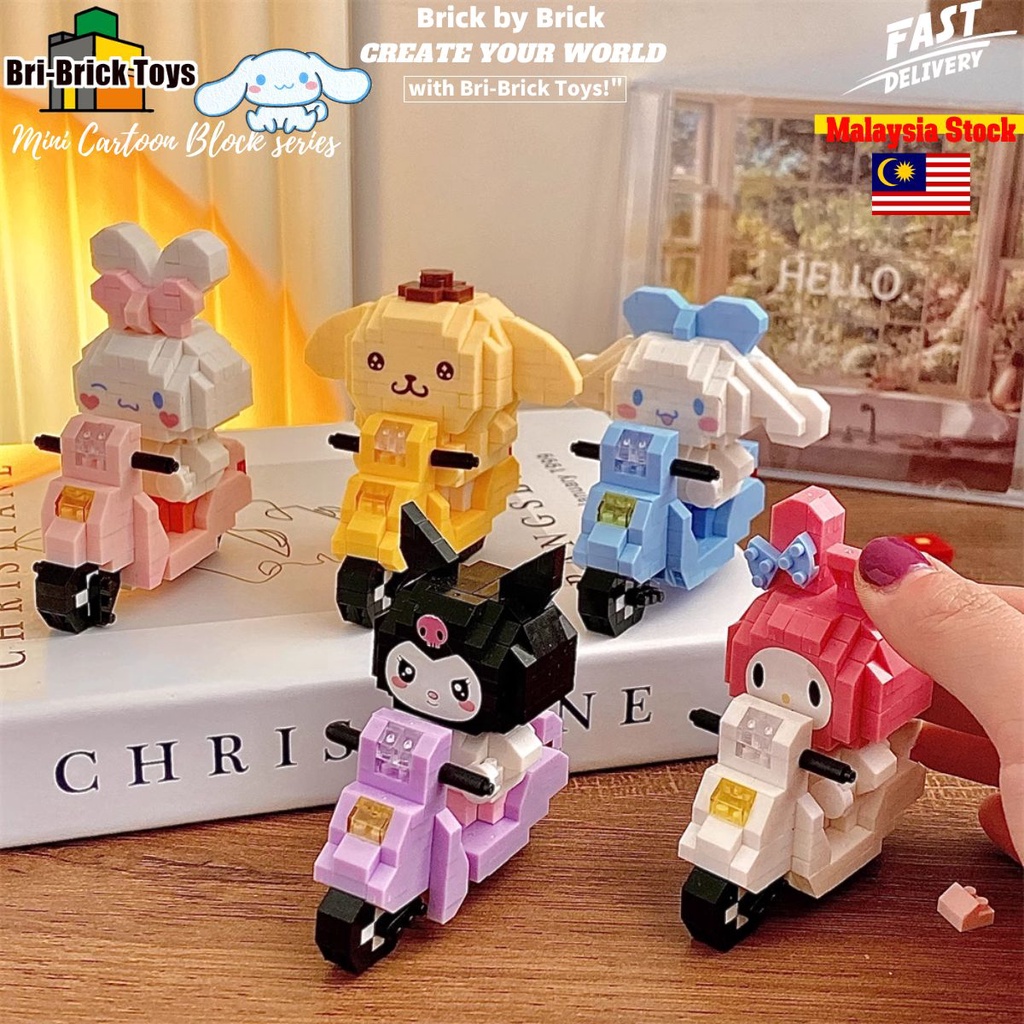 Bri-Brick Toys Sanrio Family Bricks Block 3D Minifigures Cute Cartoon ...