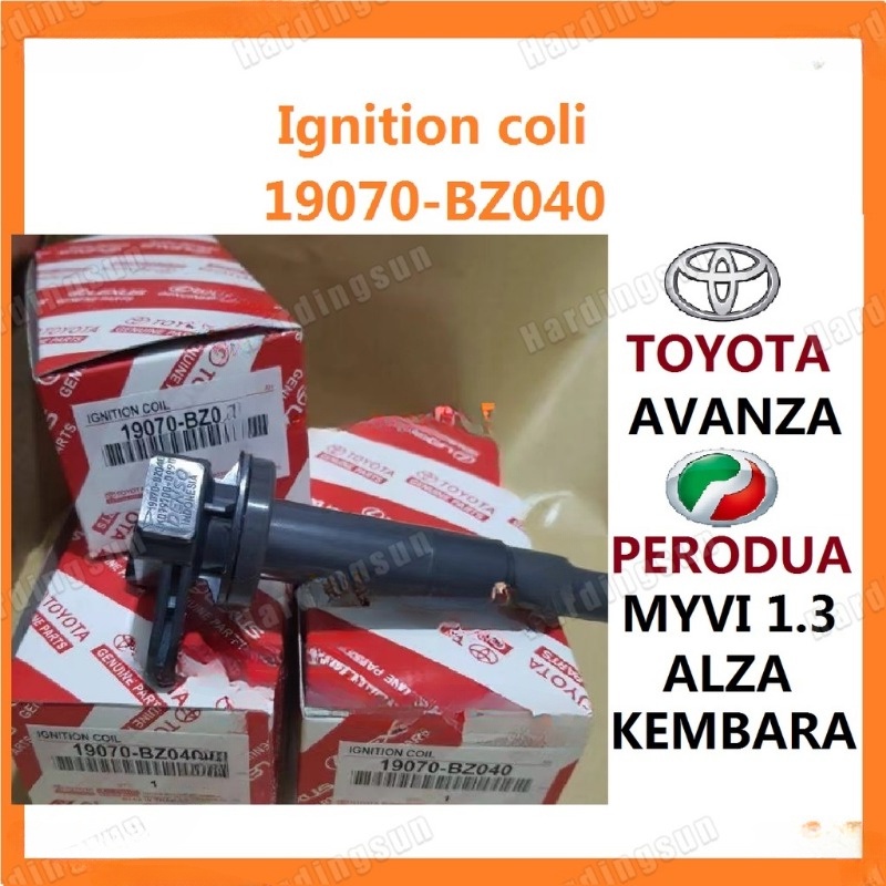 Genuine Toyota Ignition coli 19070-BZ040 Toyota AVANZA Perodua MYVI ...