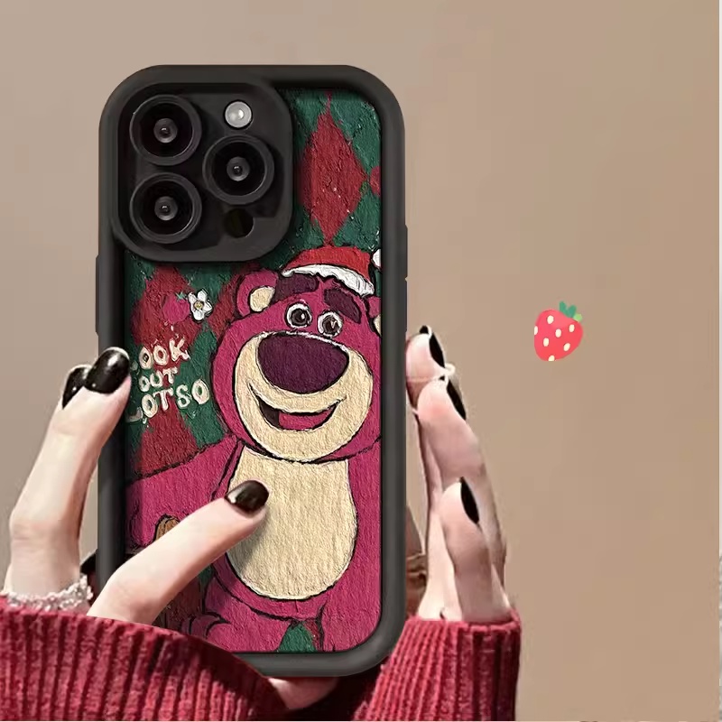 Christmas Strawberry Lotso Bear Phone Case Compatible for iPhone 11 12 ...