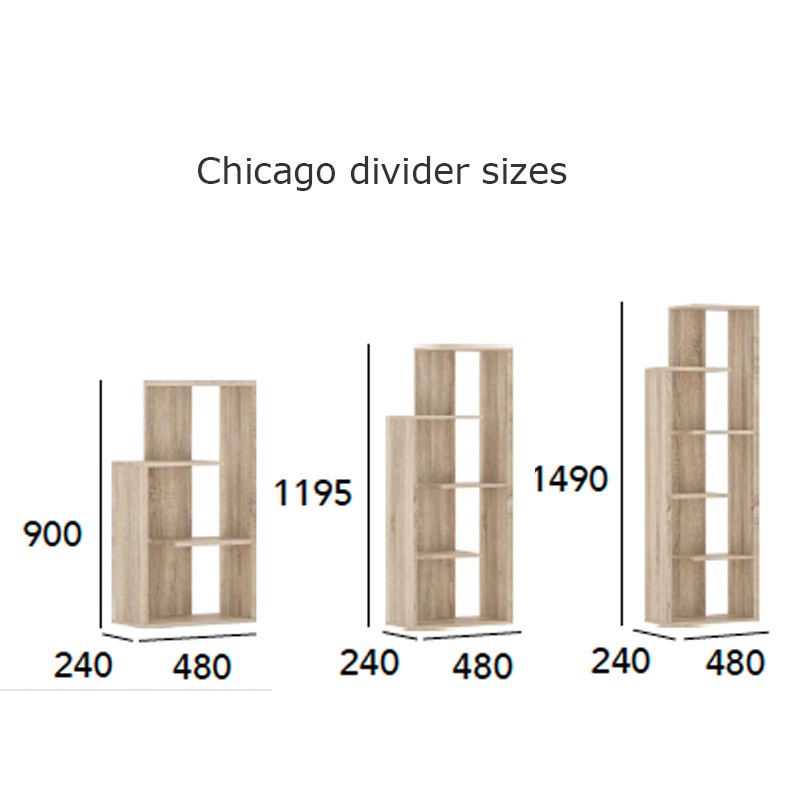 LOFT Living CHICAGO ladder shelf almari tingkat divider rack rak kayu ...