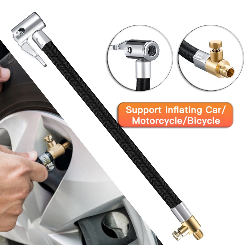 New Car Tire Inflator Hose Inflatable Air Pump Extension Tube Adapter ...