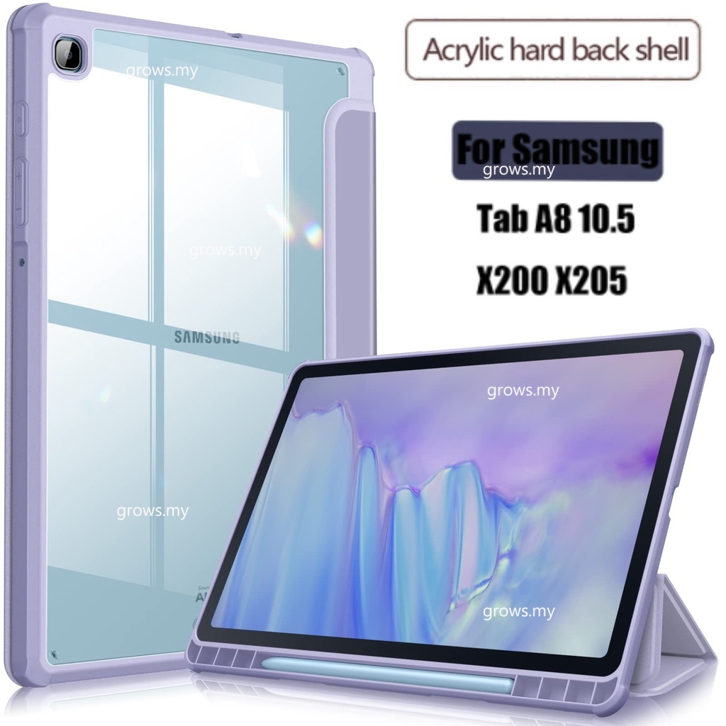 Acrylic PU Leather Case Cover for Samsung Galaxy Tab A8 10.5 inch 2022 ...