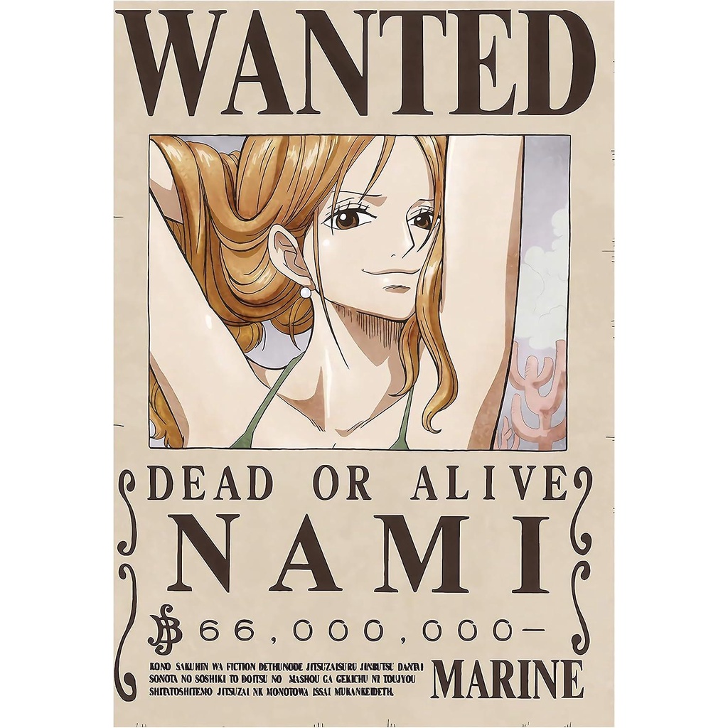One Piece Nami Posters Japan Anime Metel Tin Signs Decorative Home One ...