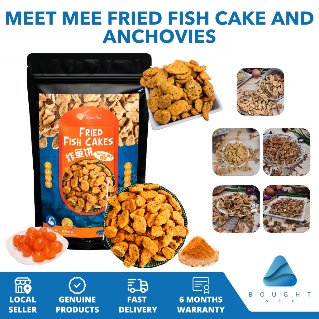 MEET MEE Fried Fish Cake & Fried Anchovies With Peanuts Snacks Halal ...