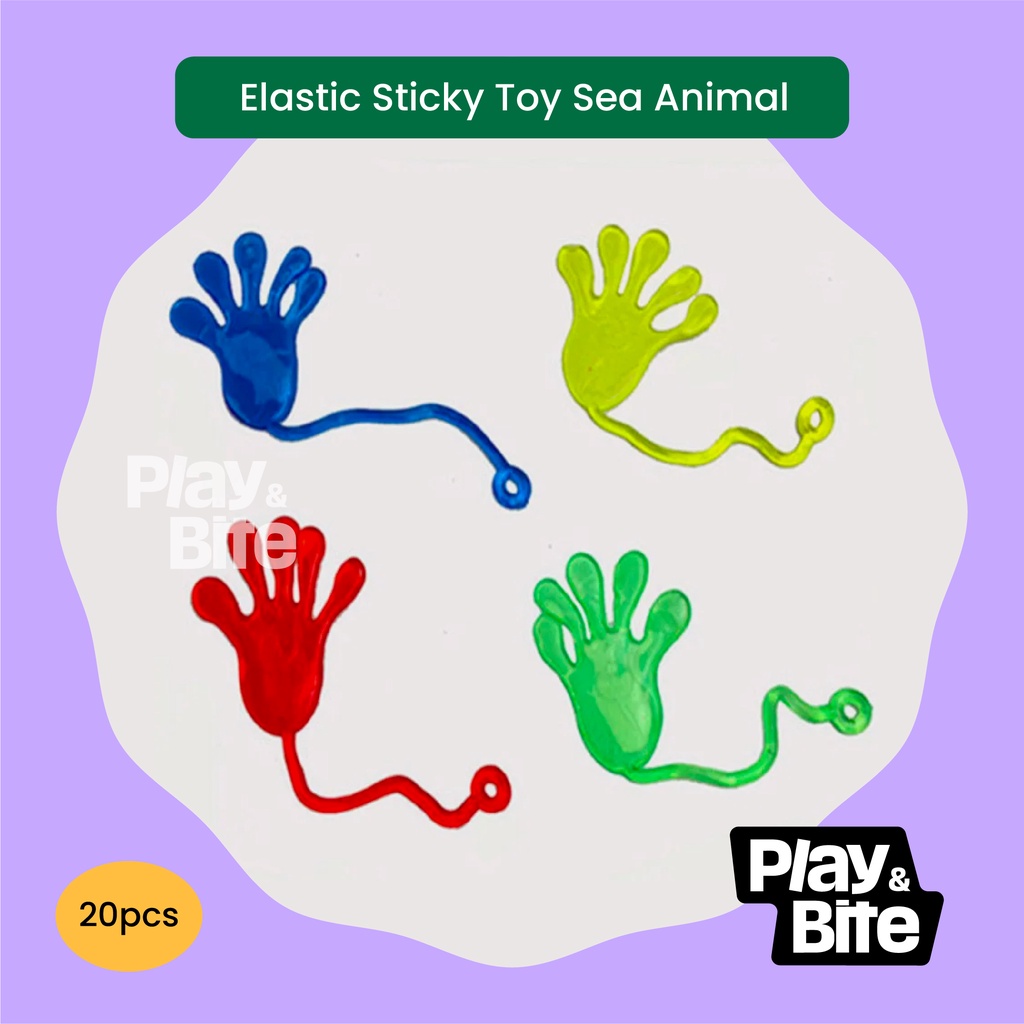 𝐍𝐞𝐰 𝐒𝐭𝐨𝐜𝐤 Random Elastic Sticky Toy Sea Animal 20pcs | Shopee Malaysia