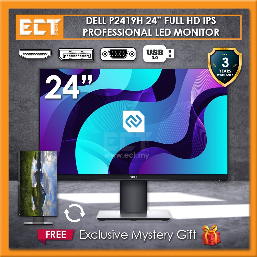 Dell P2419H 24" Full HD IPS Professional LED Monitor (1920x1080 ...