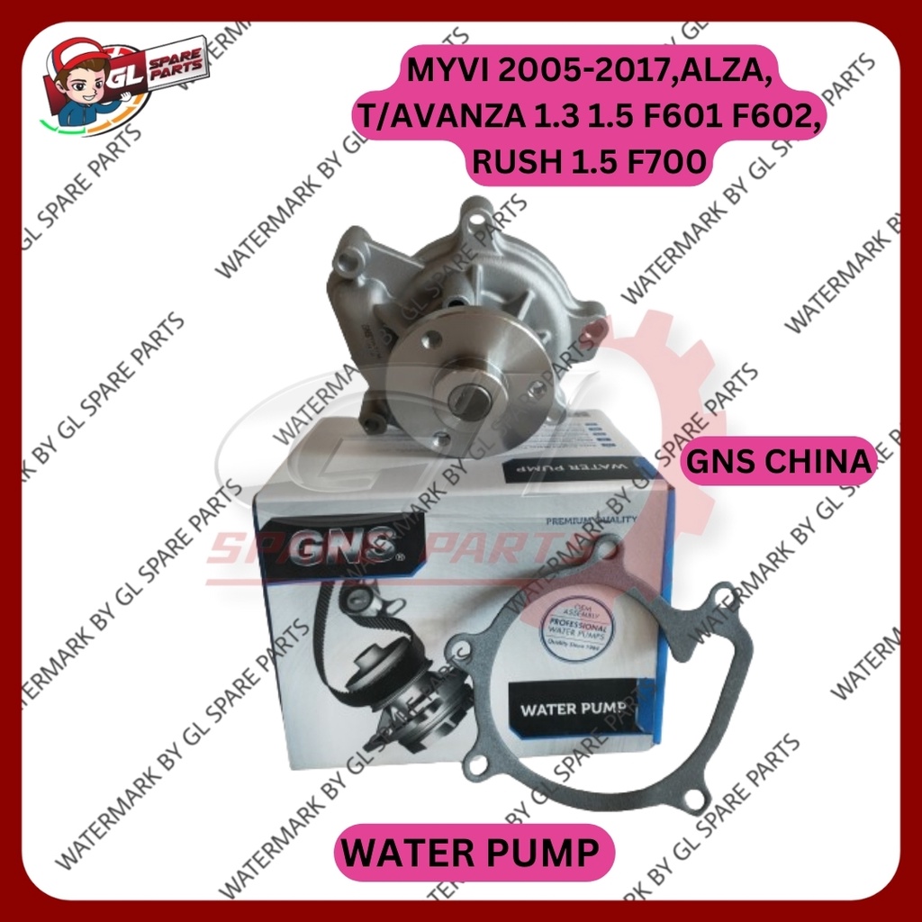 GNS WATER PUMP PERODUA MYVI 1.3 1.5 2005-2017 ALZA 1.5 TOYOTA AVANZA 1. ...