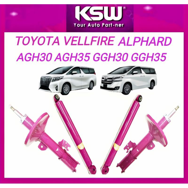 EL Toyota Alphard Vellfire AGH30 , AGH35 / GGH30 , GGH35 [ 2015-2022 ] Absorber Front & Rear ...
