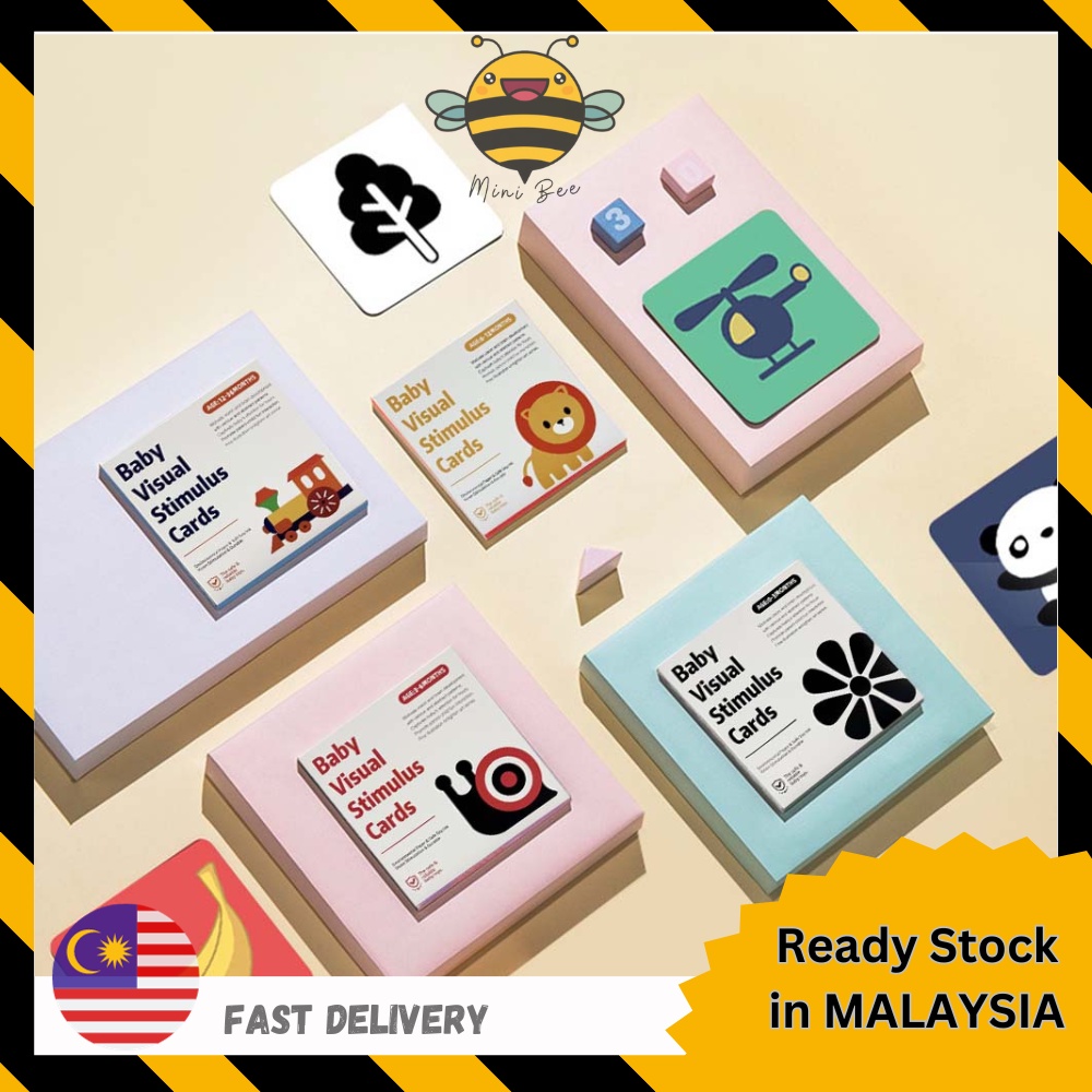 Montessori Baby Flash Card | Baby Sensory Cards | High Contrast Visual ...