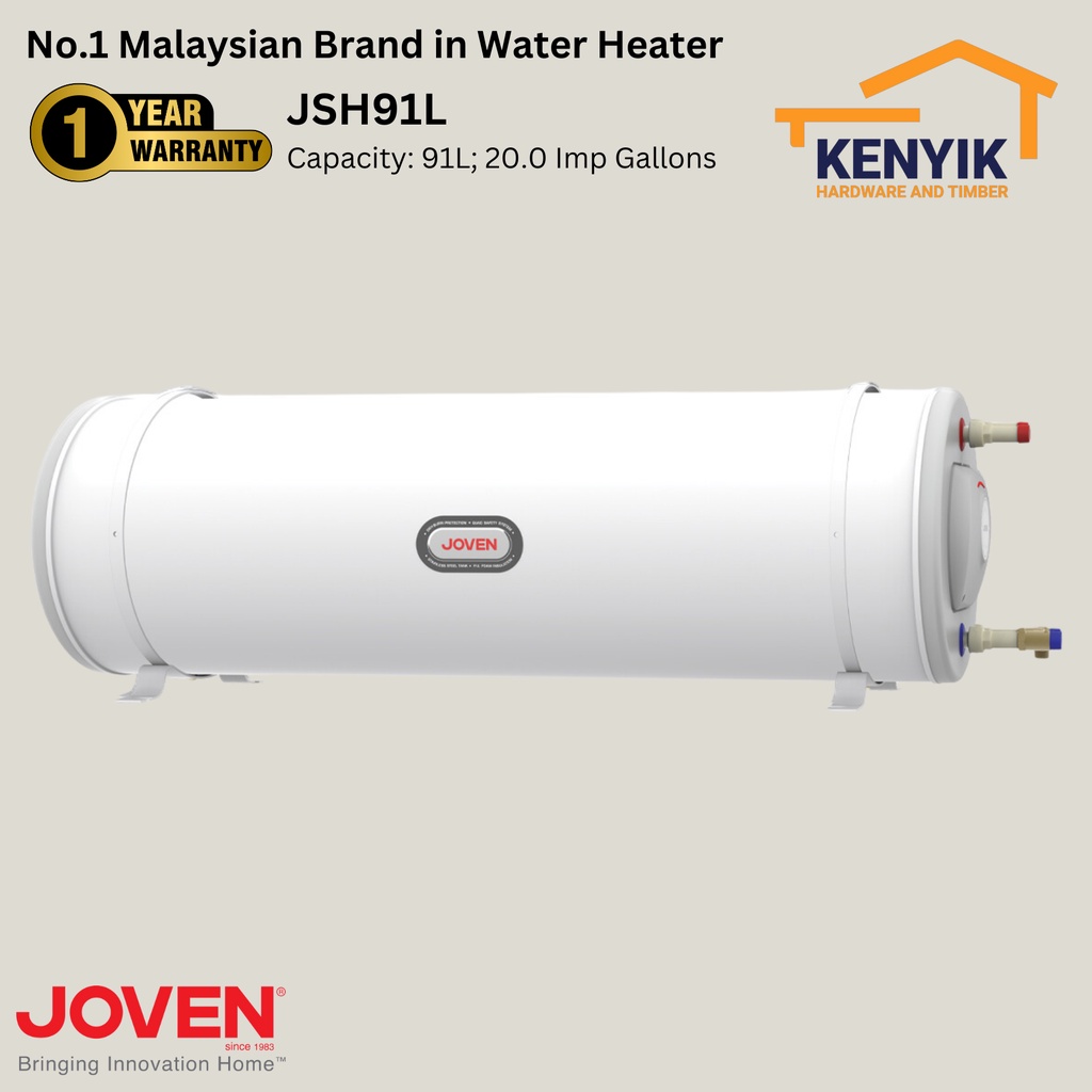 JOVEN (91L / 20.0 Gallons) Horizontal Storage Water Heater Tank (JSH91L ...
