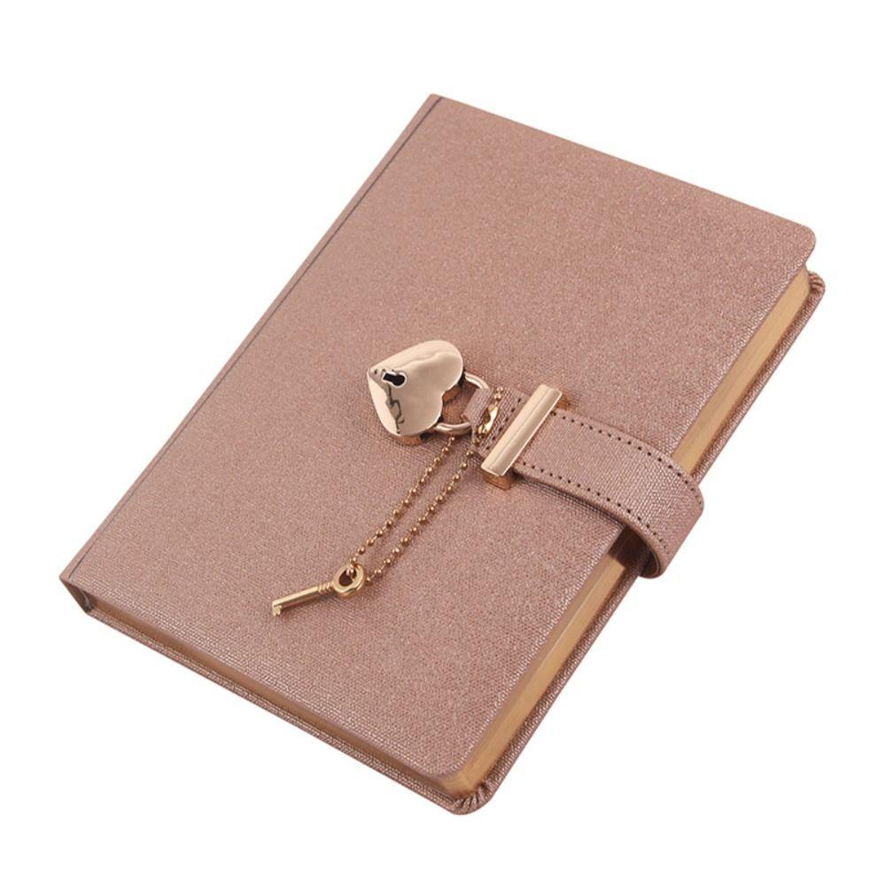 QIUJUU Notebook, PU Leather Cover with Key Diary, Gifts B6 Stationery ...