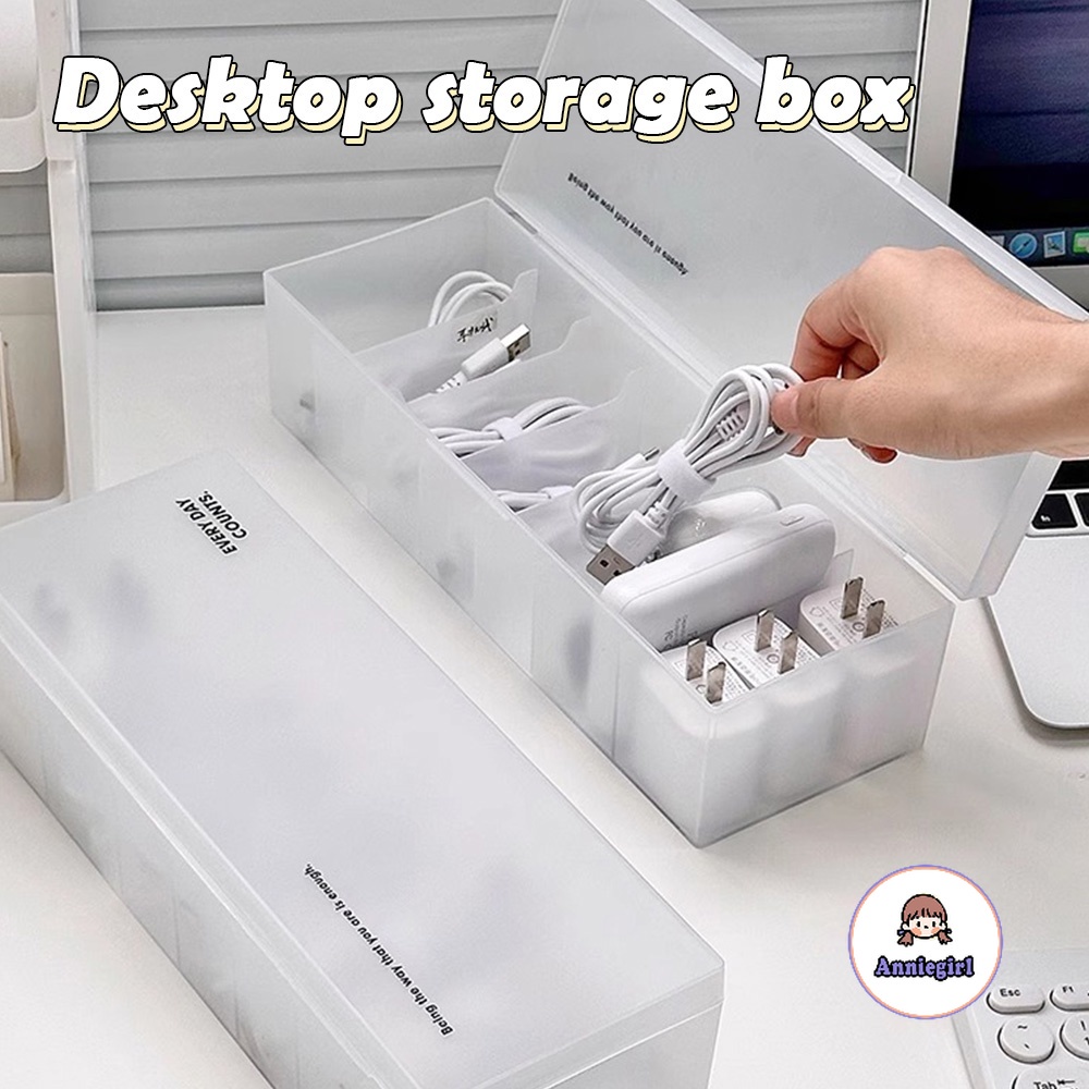 Data Cable Storage Box Cable Storage Box Transparent Plastic Data Line Storage Container for ...