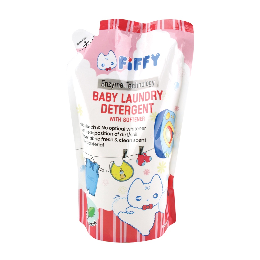 FIFFY DETERGEN PAKAIAN BABY ENZYME LAUNDRY DETERGENT REFILL PACK (800ML ...