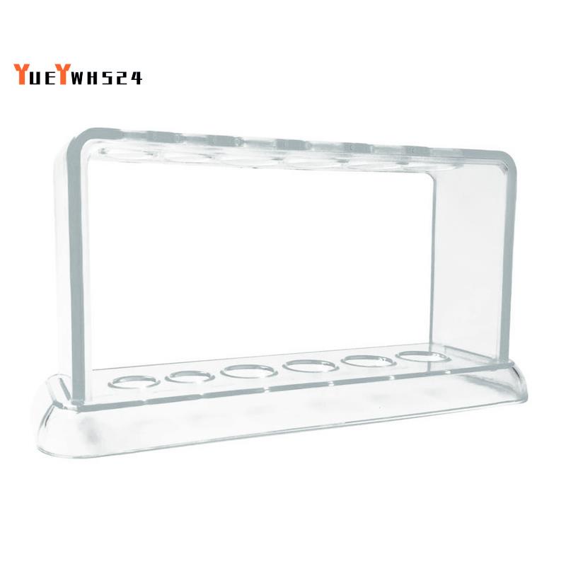 🔥Plastic Clear Test Tube Rack 6 Holes Stand Lab Test Tube Stand Shelf ...