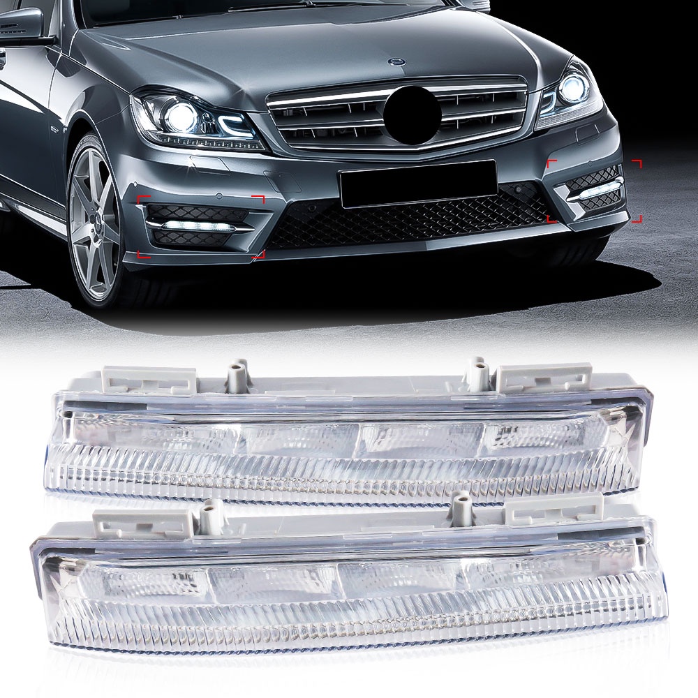 DRL For Mercedes-Benz W204 W212 C250 C280 C350 E350 2007 2008 2009 2010 ...