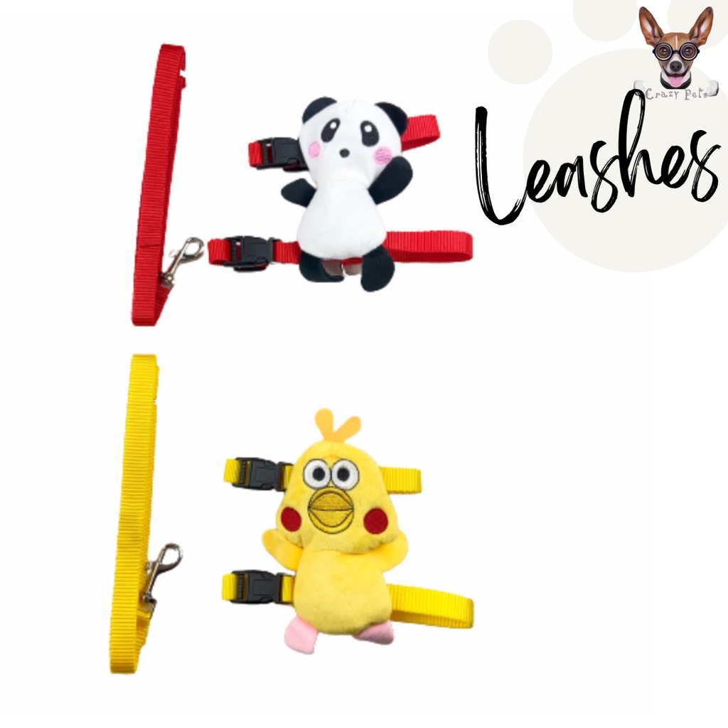 CP Ugly but Cute Style Panda Duck Pet Leashes Pet Safe Chest Strap for ...