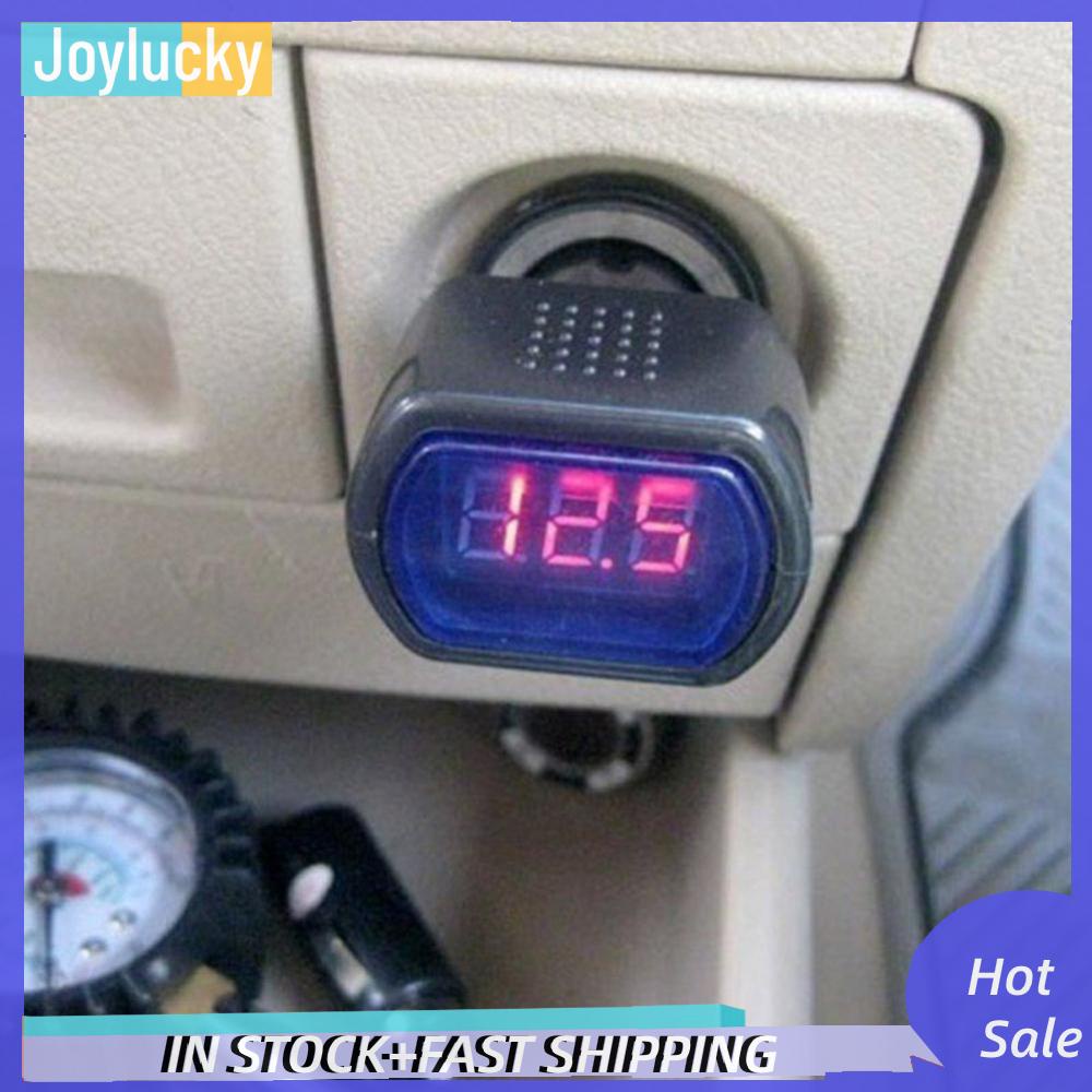 Mini LED Digital Car Auto Vehicle Battery Voltage Meter Tester ...