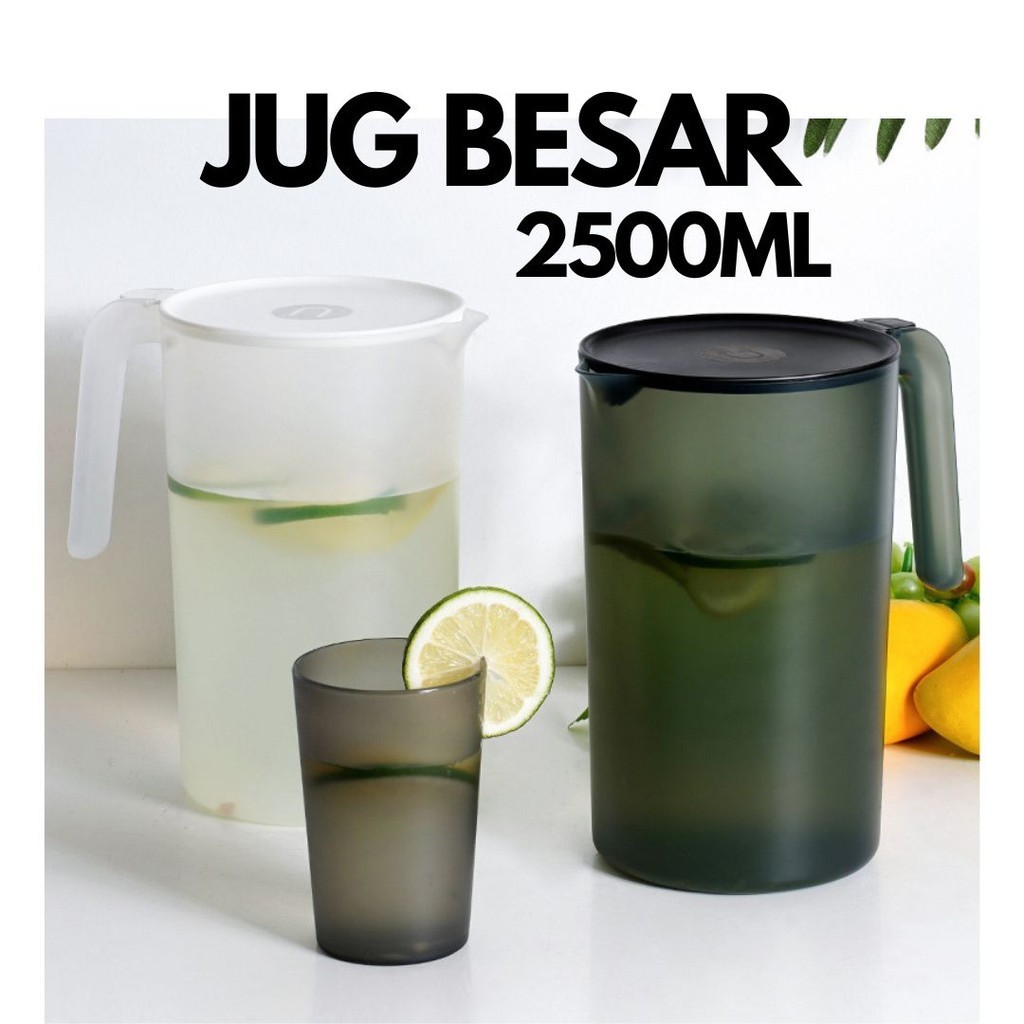 2.5L Jug Bekas Air Besar Big Water Pitcher Jug with Handle Hot Cold ...