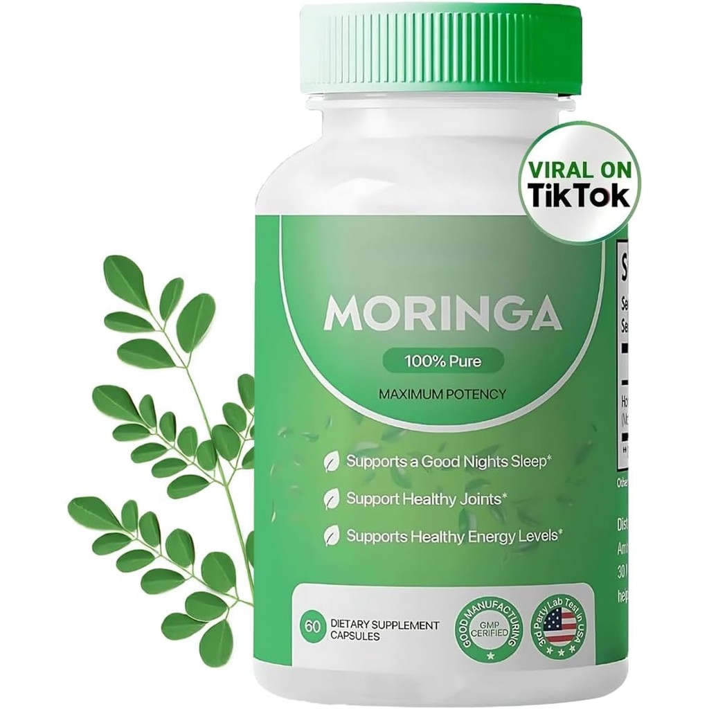 Pure Moringa Powder Capsules, Moringa Powder Capsules, 500 mg Moringa ...