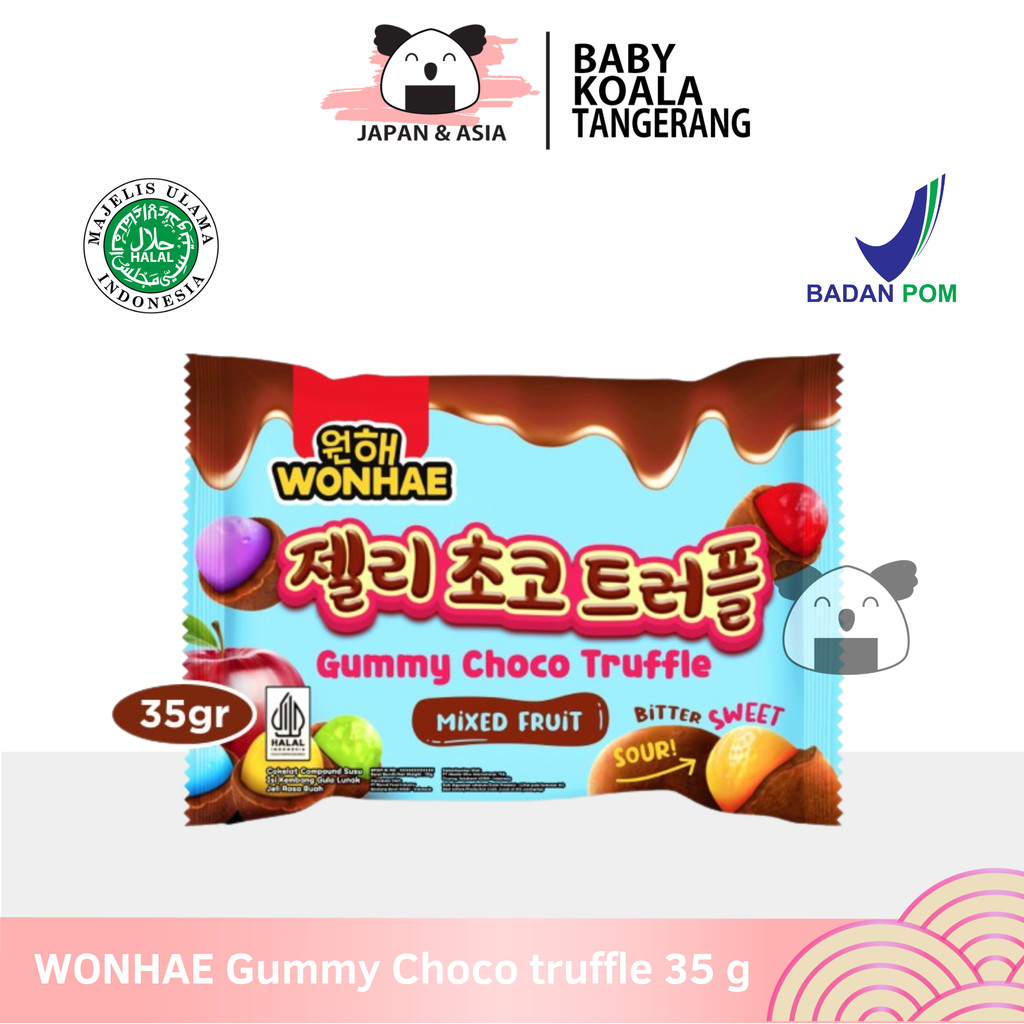 Wonhae Gummy Choco Truffle Mixed Fruit 35 g Halal | Fruit Flavored ...