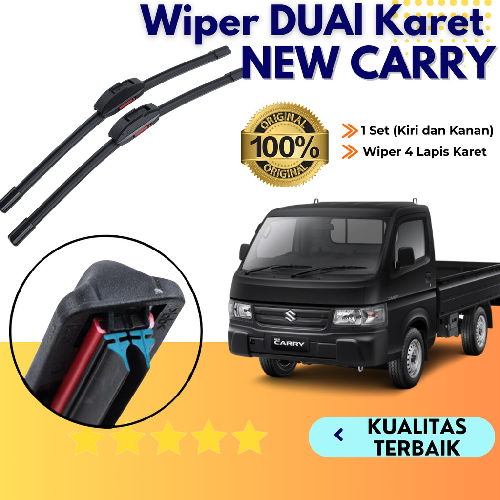 Frameless Double Rubber Car Wiper SUZUKI Carry Futura New Carry/ Super ...