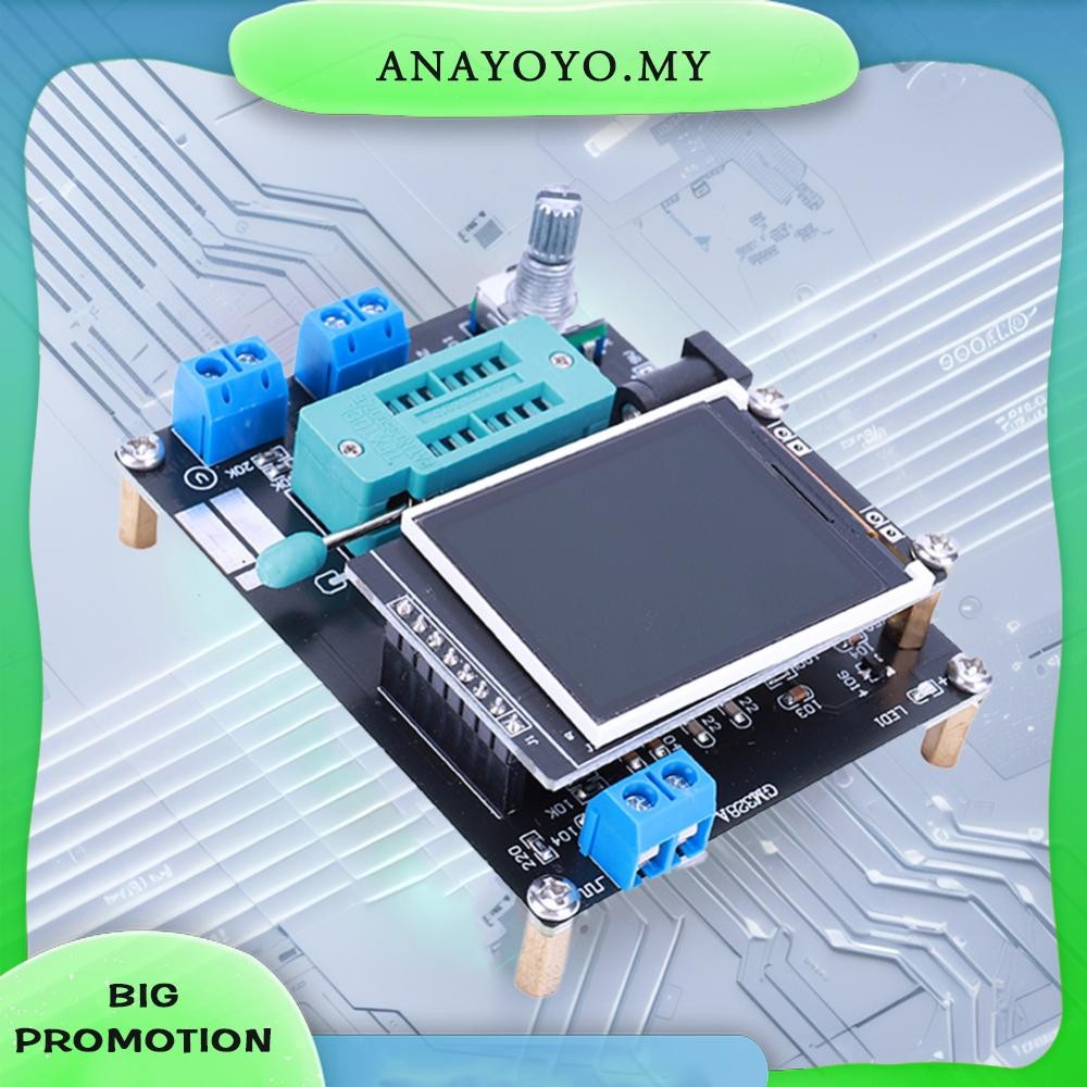[anayoyo.my] GM328A Transistor Tester Diode Capacitance Inductance ESR ...