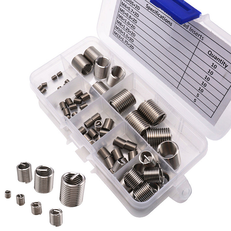 60pcs M3 M4 M5 M6 M8 M10 M12 Stainless Steel Threaded Sleeve Connector Tube Kit | Shopee Malaysia