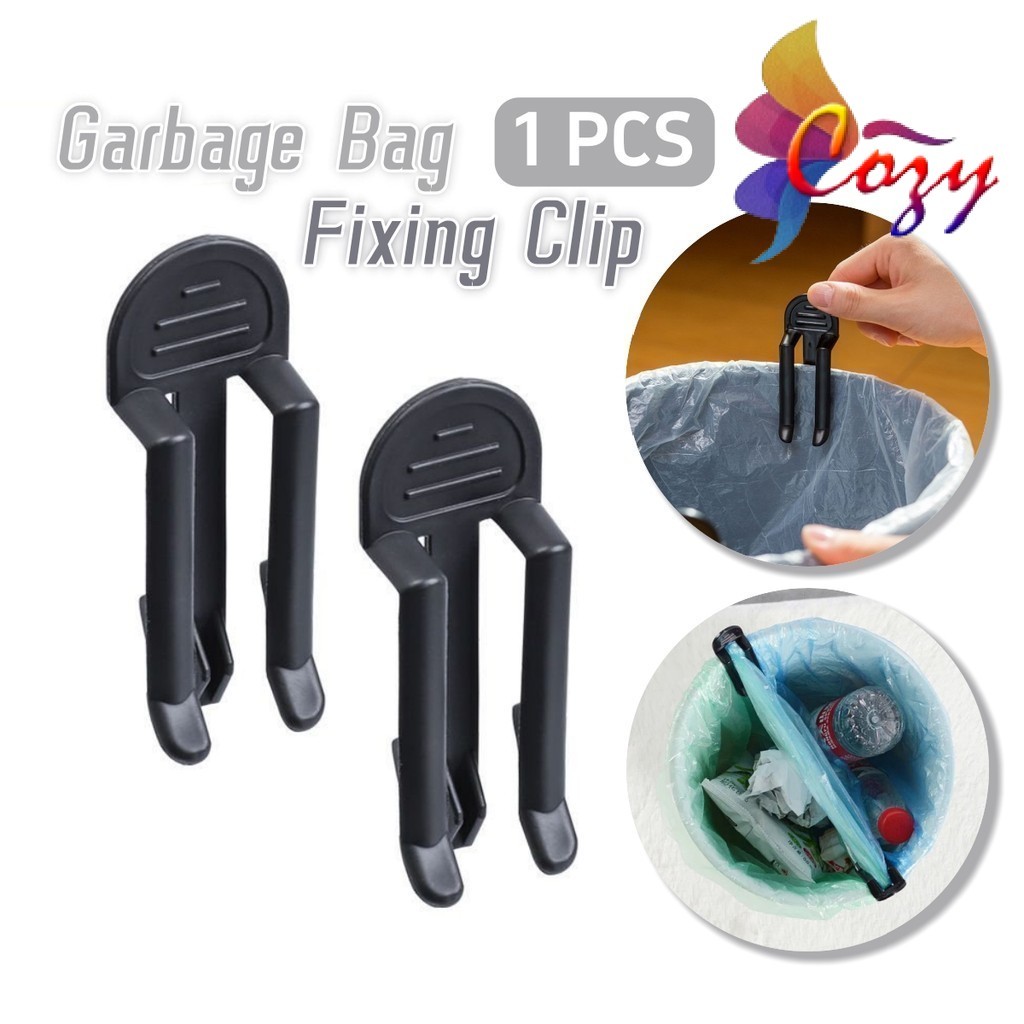 (1 pcs) Anti-drop Garbage Can Fixing Clips Waste Bin Bag Clamps Trash ...