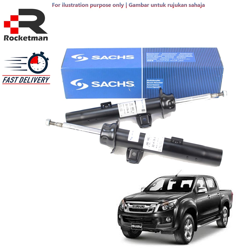 SACHS SHOCK ABSORBER (2PCS) ISUZU DMAX 4WD RT50 2013+ (2PCS) | Shopee ...