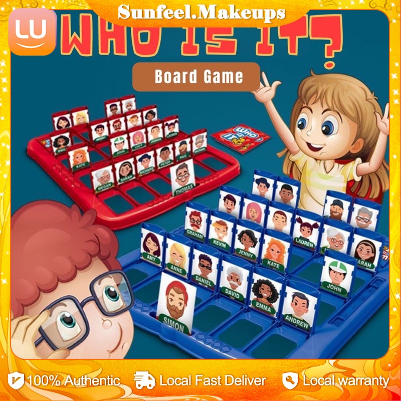 96 Cards Who Is It Board Game Guessing Game Family Kids Gift Classic ...