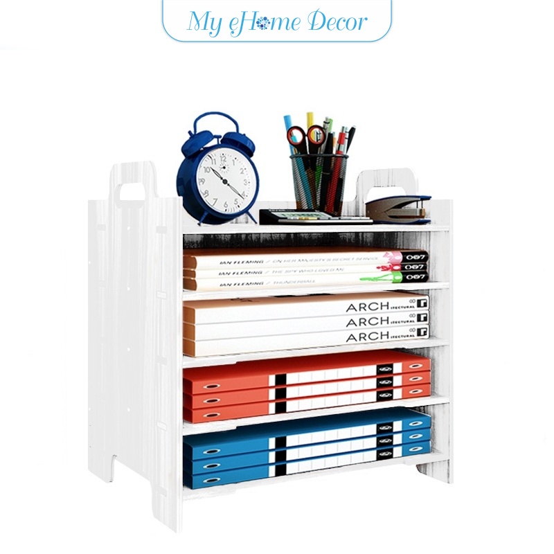 Document storage rack office tabletop rack stackable storage book rack ...